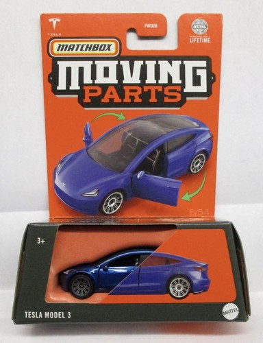 2024 MATCHBOX MOVING PARTS TESLA MODEL 3 BLUE K CASE | eBay
