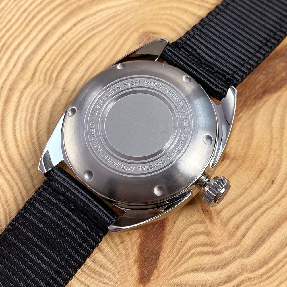 Automatic Military Watch Men Tandorio 36mm Ice Blue Dial Date NH35A | eBay