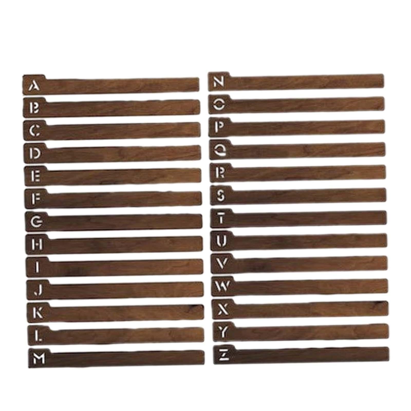 26x Vinyl Record Dividers Easy to Use Wooden Record Alphabet Separator ...