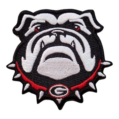 Georgia Bulldogs Vintage Style Patch. Collar. Embroidered. Iron On ...