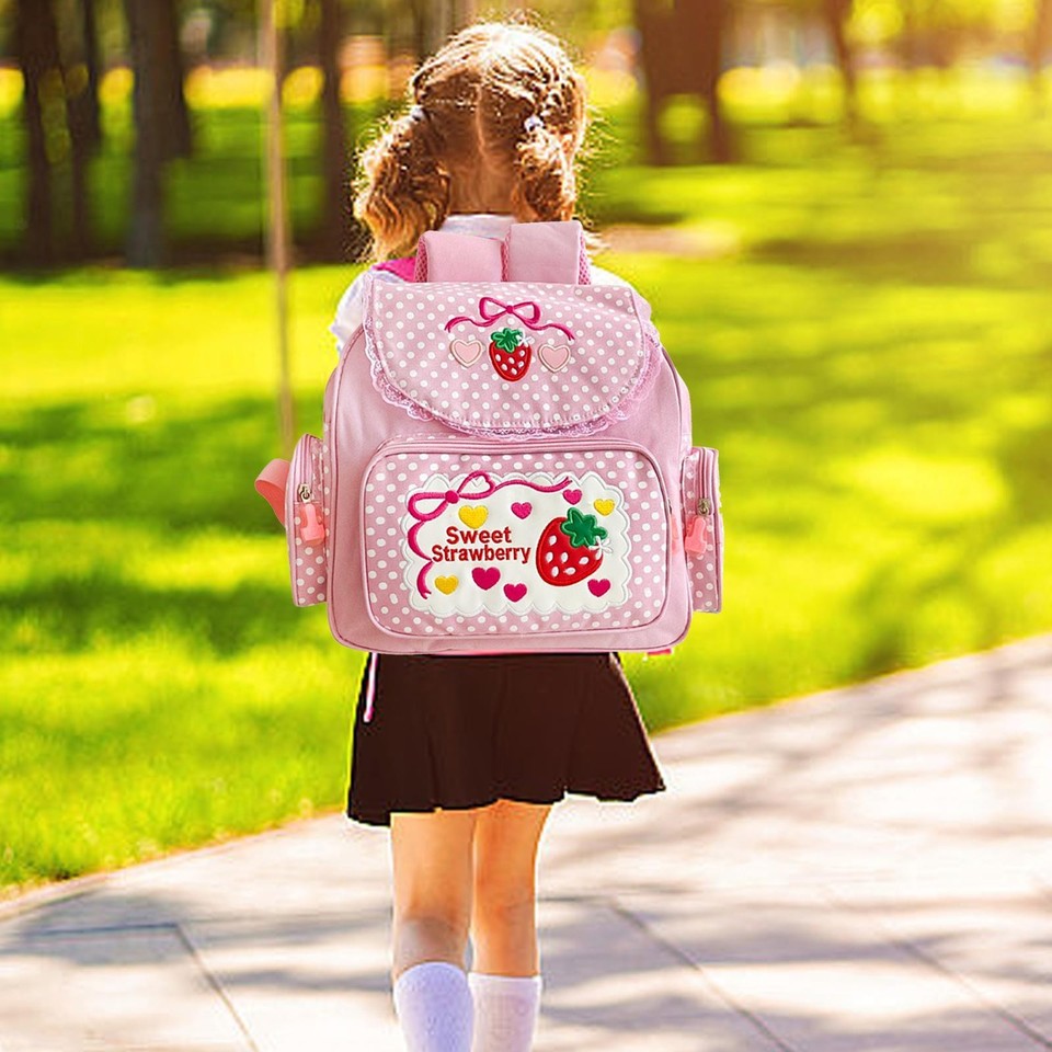 Backpack Girls, Pink Rucksack Large Capacity Cute Backpack for Outdoor ...