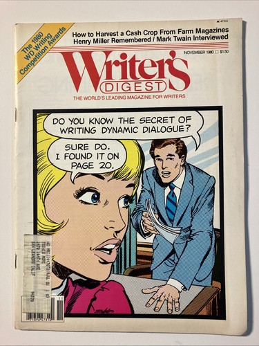 Writer's Digest Magazine November 1980 Henry Miller Neal Adams Cover ...