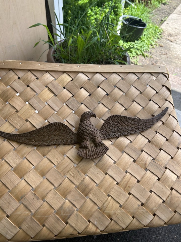 VTG Cast Brass Metal Flying American Eagle Wall Hanging Figure 16 ...