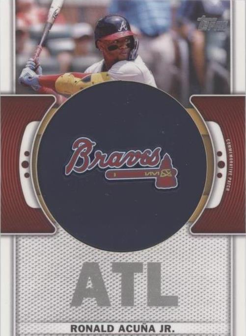 2023 Topps Series 1 - Team Logo Commemorative Patches Ronald Acuña Jr ...
