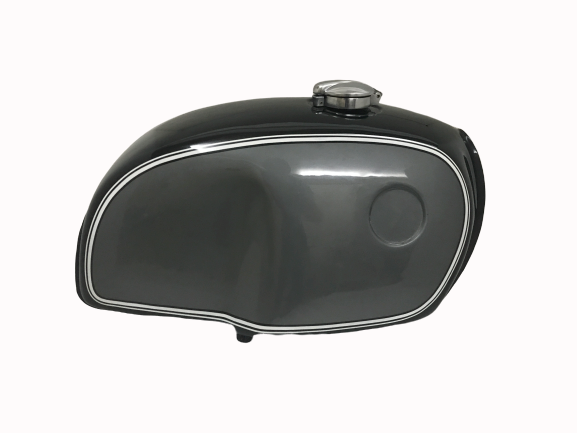 BMW R100 RT RS R90 R80 R75 BLACK & SILVER PAINTED STEEL PETROL TANK ...