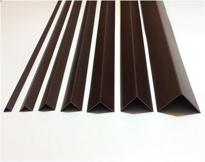 ! 1 meter length! BROWN !!PLASTIC PVC CORNER 90 DEGREE ANGLE TRIM ...