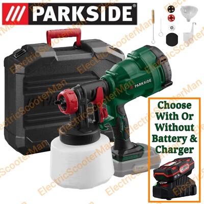 Parkside 20V Cordless Paint Sprayer - Optional For 2Ah Battery And ...