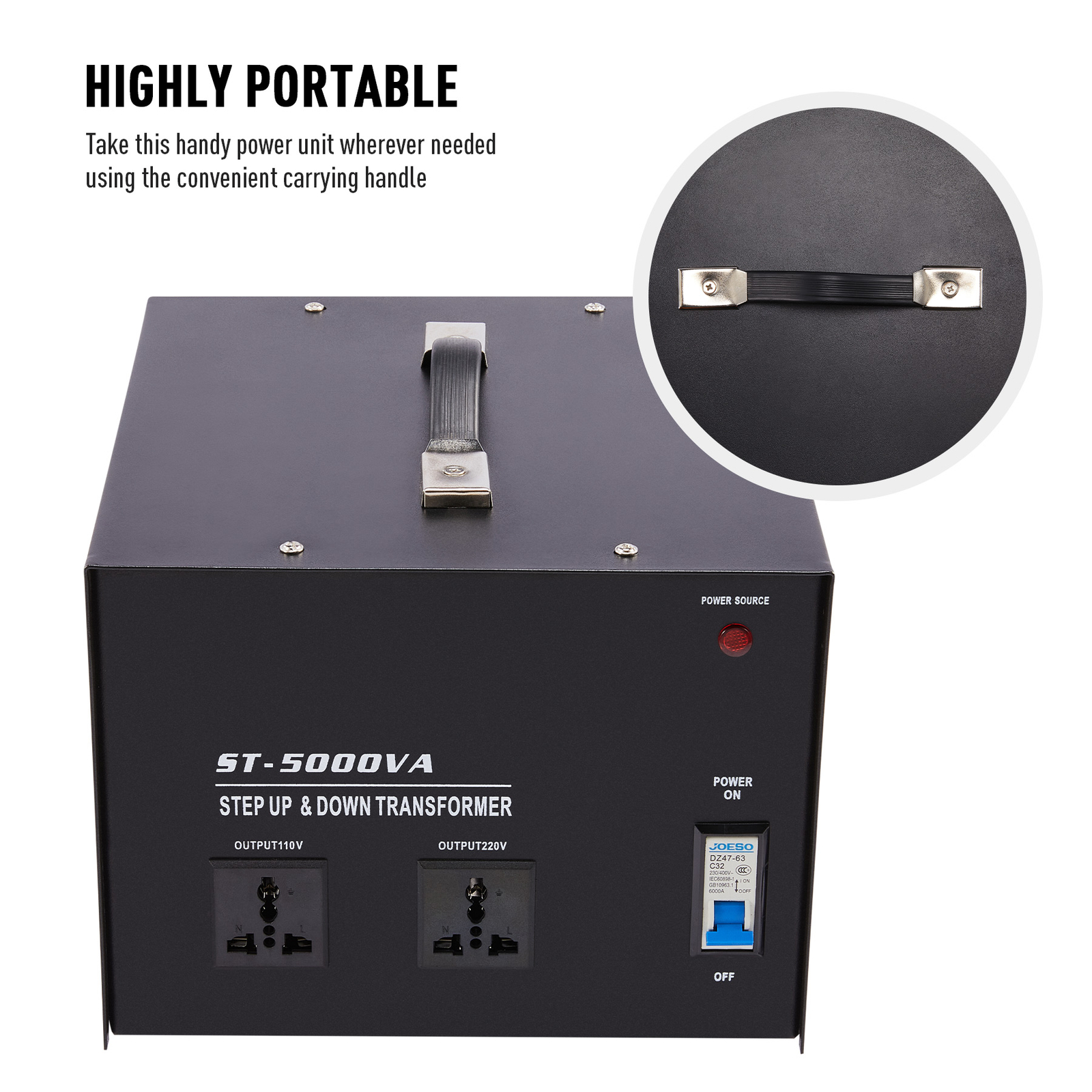 Buy 5000W Step Up/ Down 220v to 110v Electrical Power Voltage Converter ...