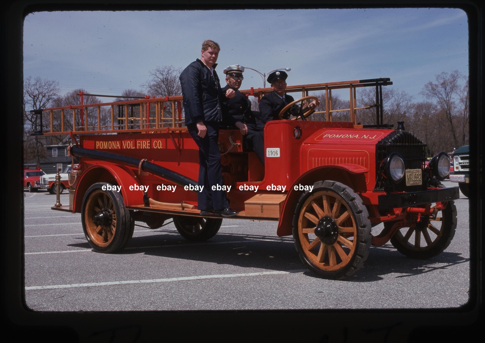 Pomona NJ 1916 Garford pumper Fire Apparatus Slide | eBay