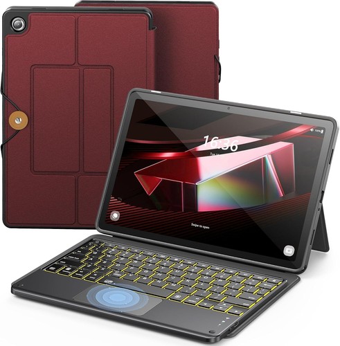 INFILAND Keyboard Case for Samsung Galaxy Tab A9 Plus 5G with 7-Color ...