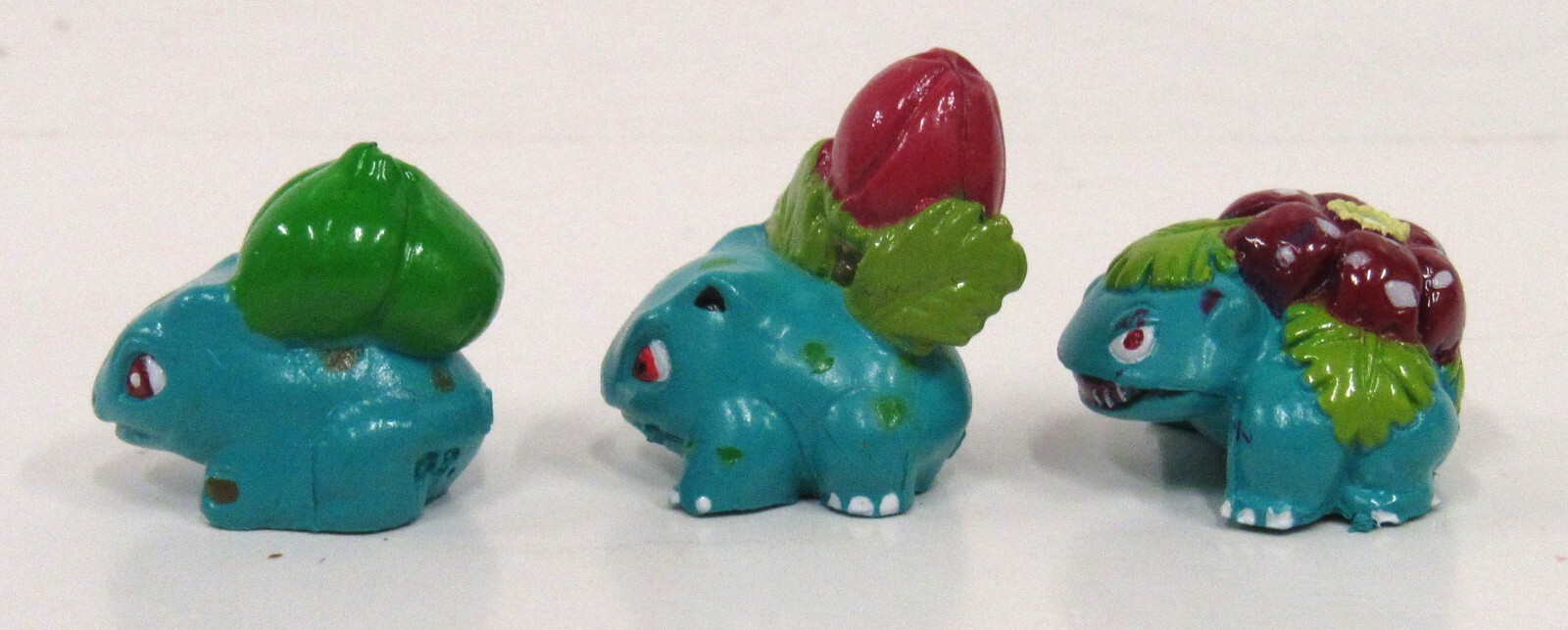 1999 BP Pokemon Vinyl Mini 1" #01 Bulbasaur #02 Ivysaur #03 Venusaur ...