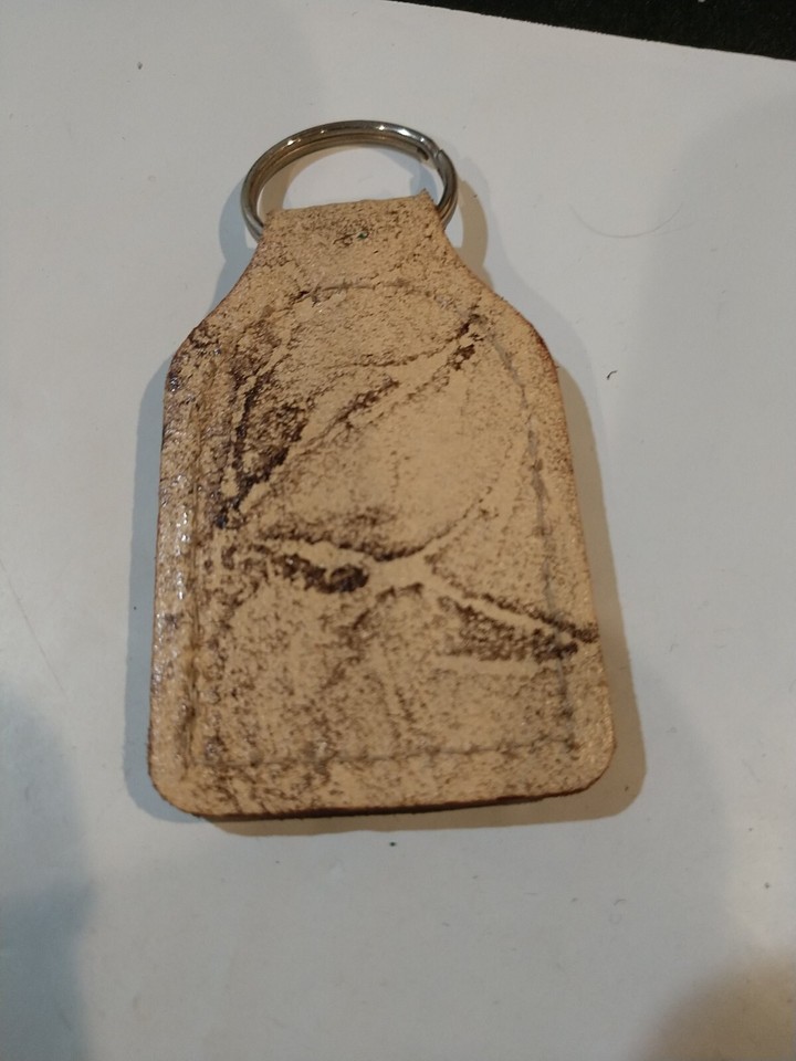 NOS Vtg 1970's Leather Plymouth Fury Key Chain Fob Ring Holder Mopar ...