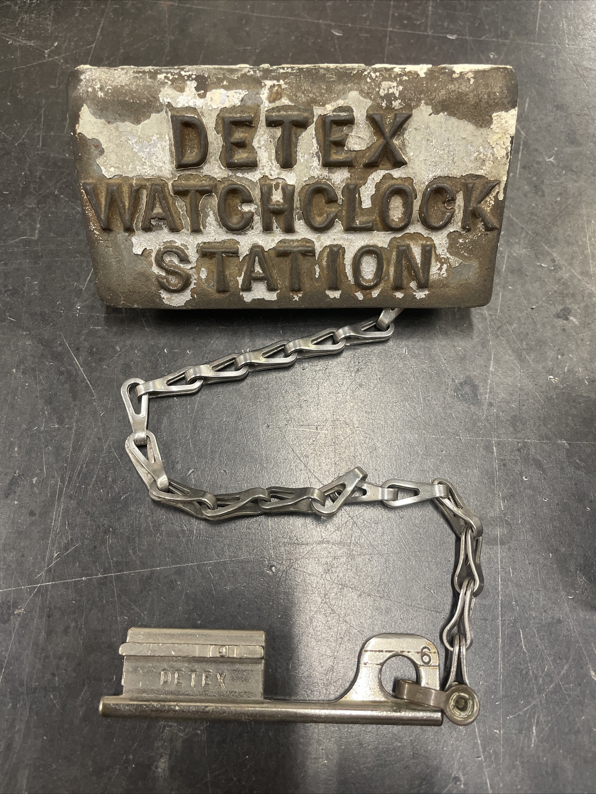 Lot of 5 Detex Guardsman Watchclock Station Box w/ 6 Keys 2, 4, 6, 8, 9 ...