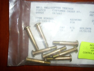 (12) Bell Helicopter Pins 100-049-8-16 | eBay