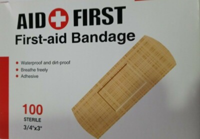 Flexible Fabric Adhesive Bandages for Wound Care & First Aid 100 ...