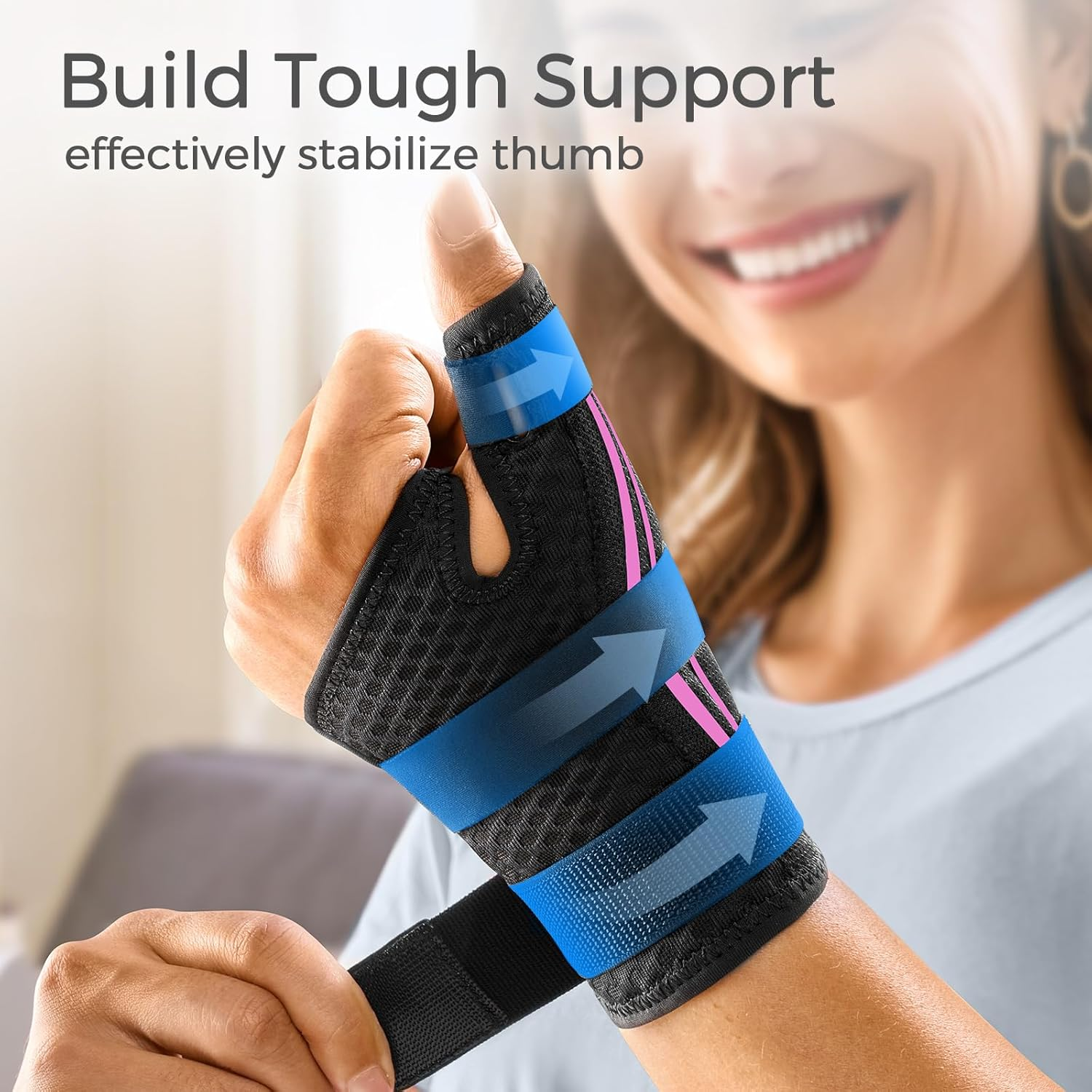 Ergonomical Thumb Support for Arthritis, Breathable and Soft Thumb ...