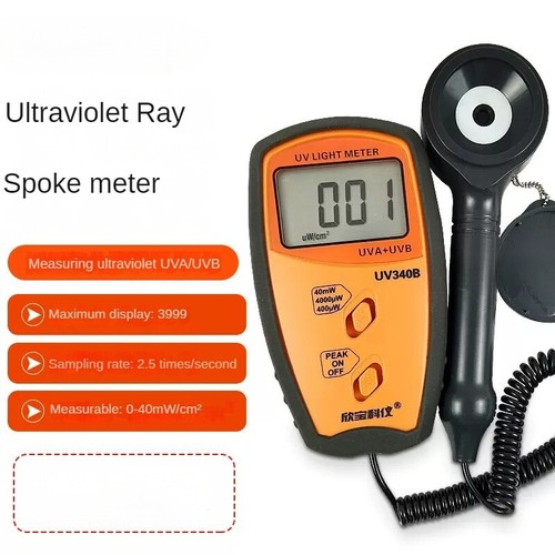 UV340B UV Illuminance Meter UV Tester Intensity Meter UV Radiation ...