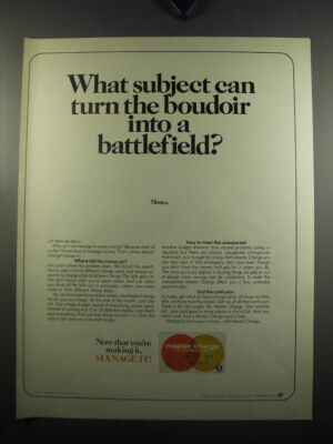 1971 Master Charge Credit Card Ad - What can turn the boudoir into a ...