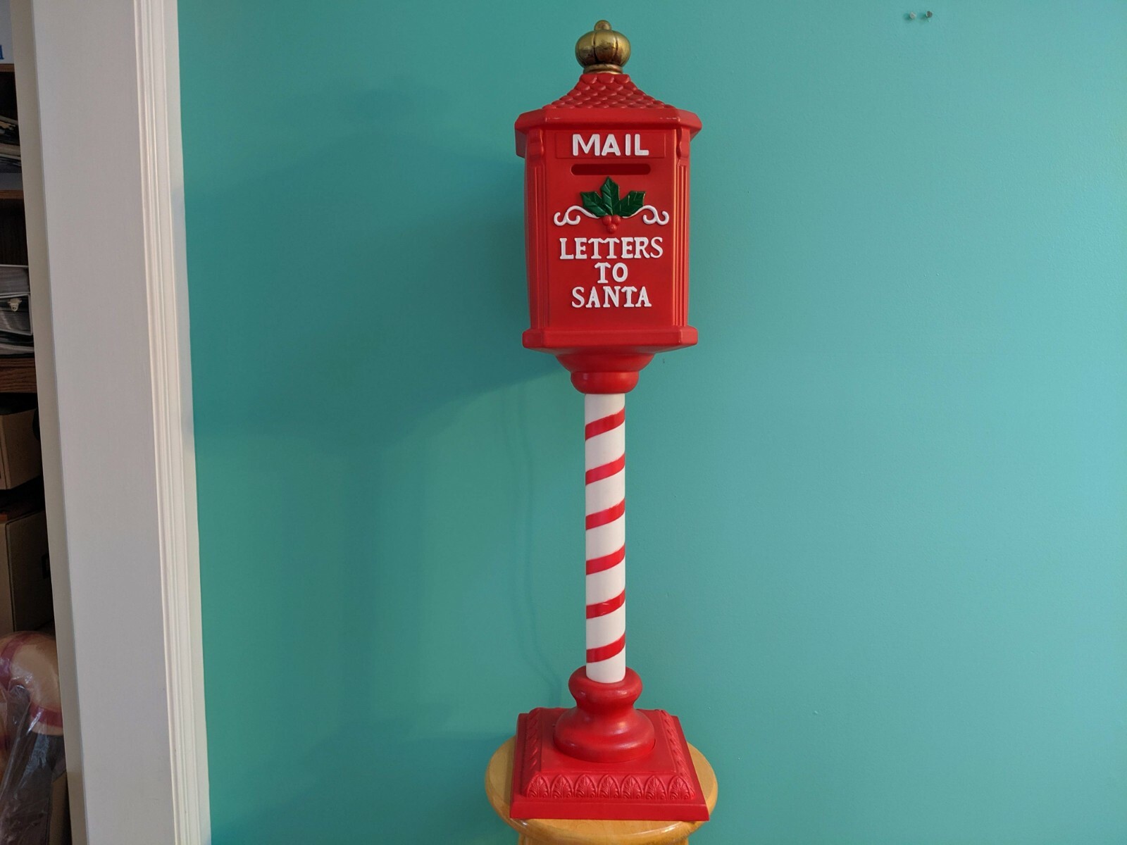 New Letters To Santa Mailbox Lighted Blow Mold Holiday Living EBay new-letters-to-santa-mailbox-lighted-blow-mold-holiday-living-ebay