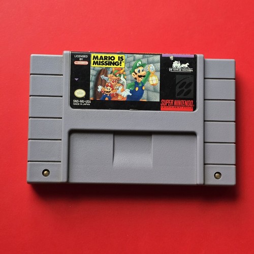 Mario is Missing! Super Nintendo SNES Original Authentic Game Tested ...