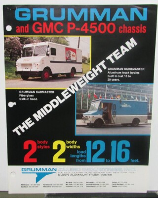 1980s Grumman Kurbmaster Kabmaster 86 93 Delivery Truck On GMC P-4500 ...