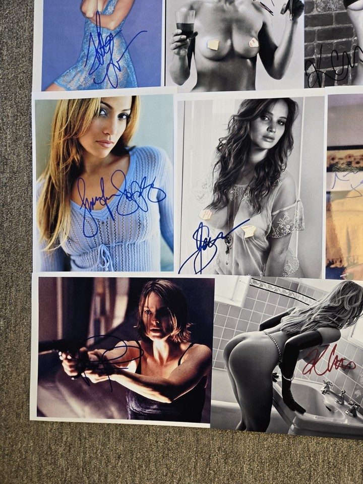 Lot Signed Autographed 8x10" Photographs Models & Actresses Collage ...