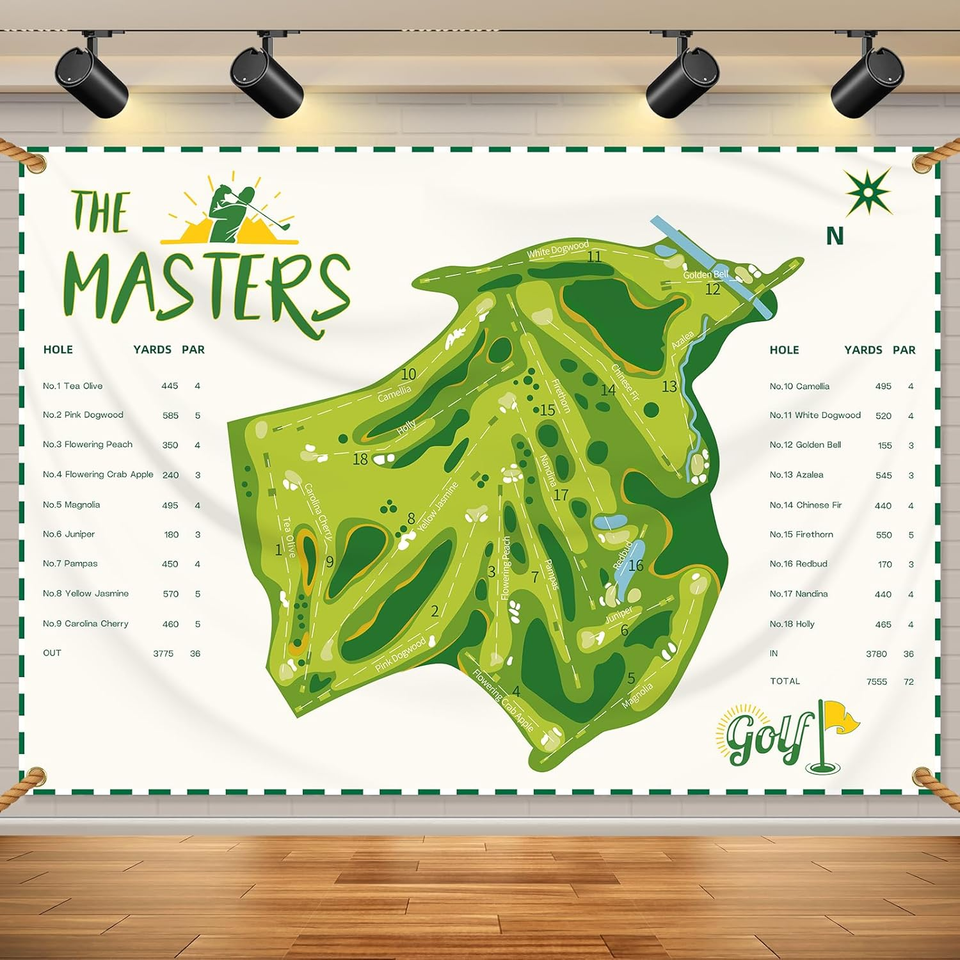 Masters Golf Party Decorations 7 X 5 Ft Masters Flag Backdrop Funny ...