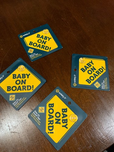 Safety 1st Baby on Board Suction Car Signs Pack of 4 | eBay