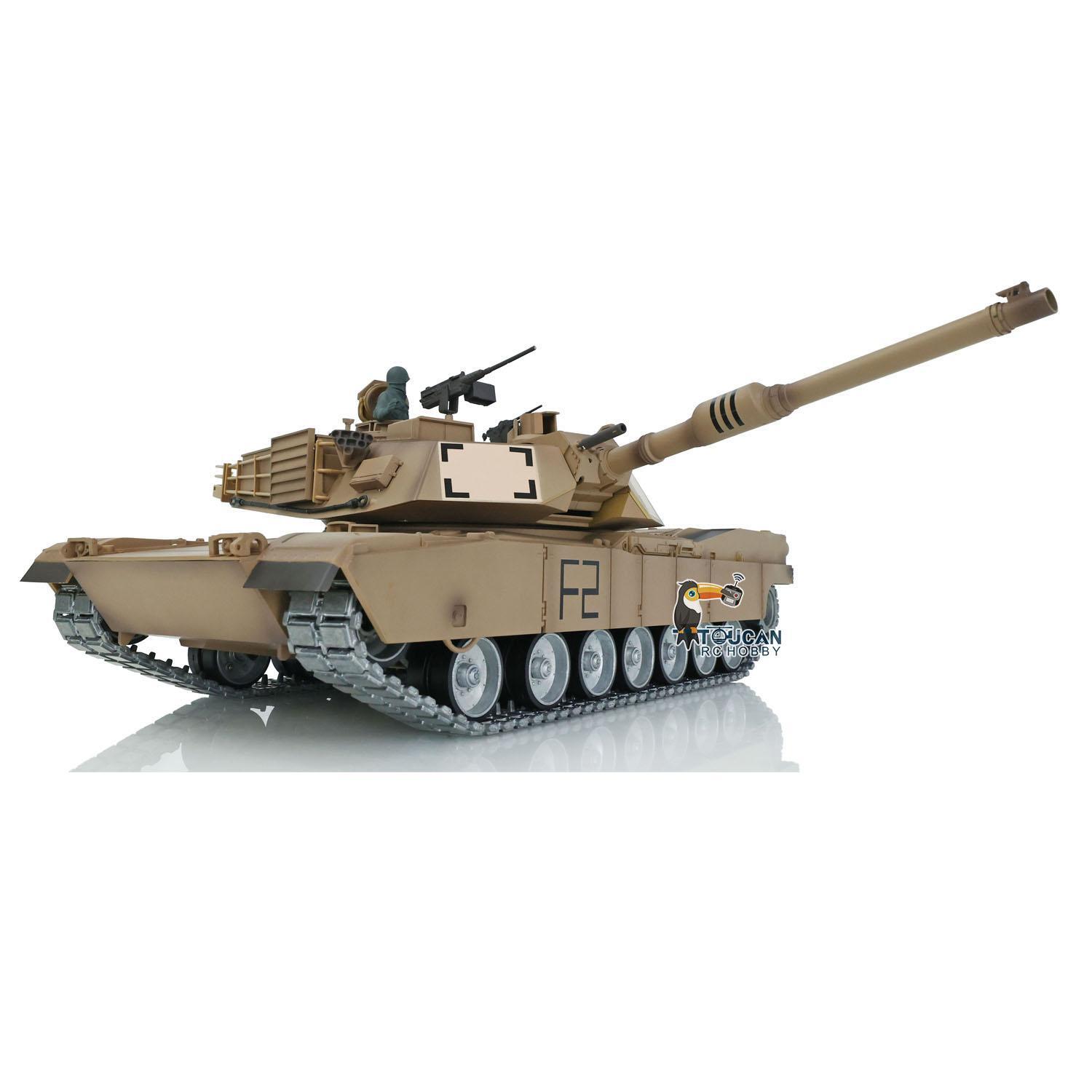 US Stock Heng Long 1/16 7.0 Customized RC Tank 3918 Abrams 360°Turret ...