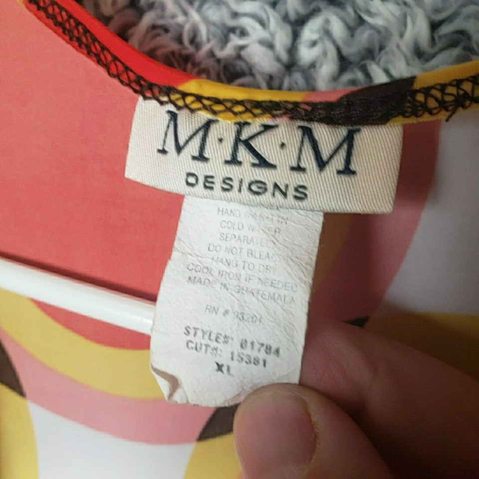 MKM Designs Womens Dress XL Extra Large Dots Retro Tie Up Orange Short Sleeve | eBay