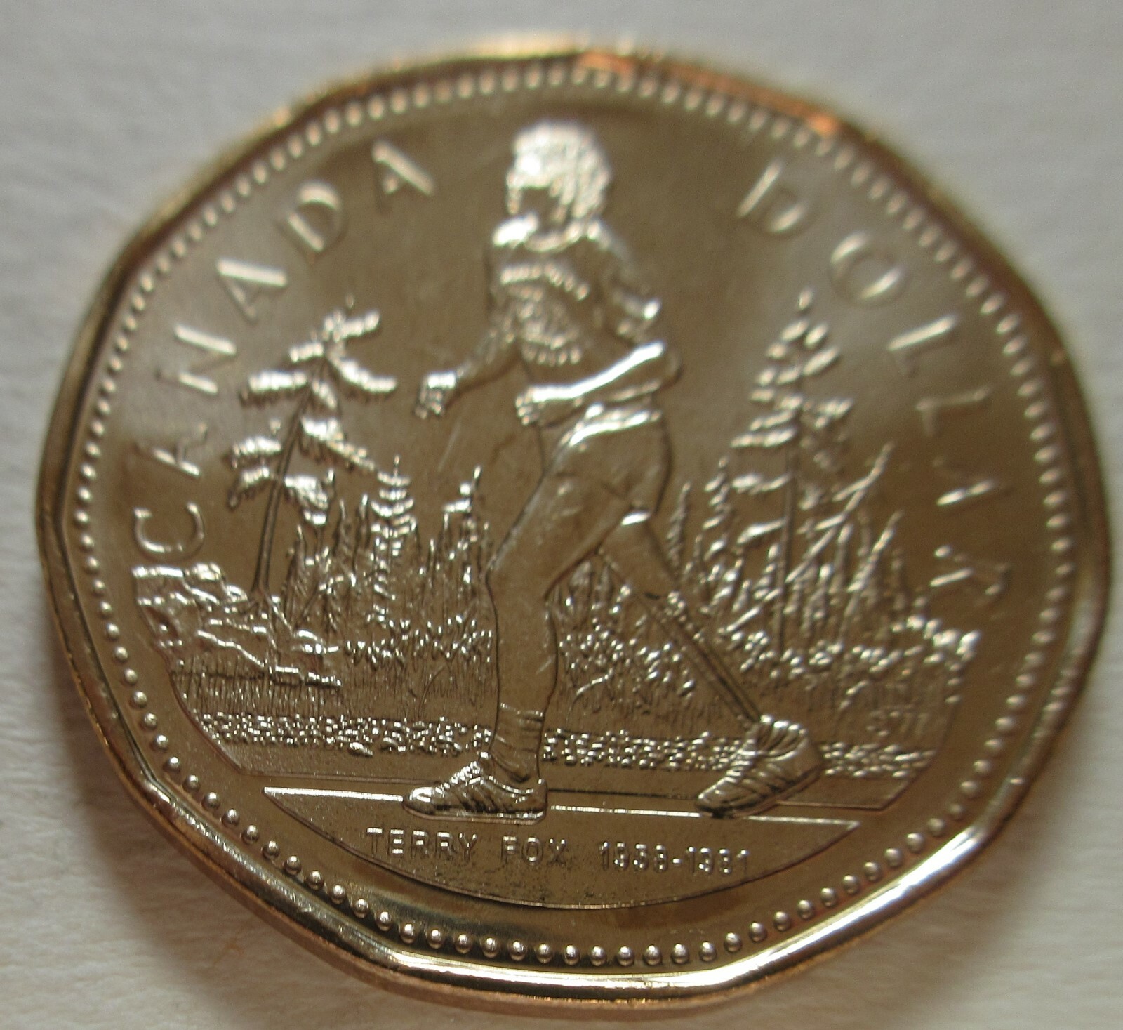 2005 Canada Terry Fox Loonie Coin. UNC. Commemorative One Dollar $1 ...