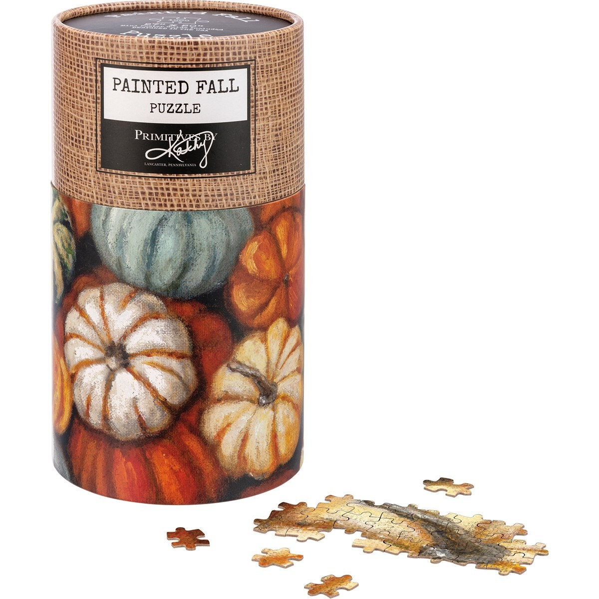 Primitives by Kathy Puzzle / Painted Fall Pumpkins - 1000 pc Vintage ...