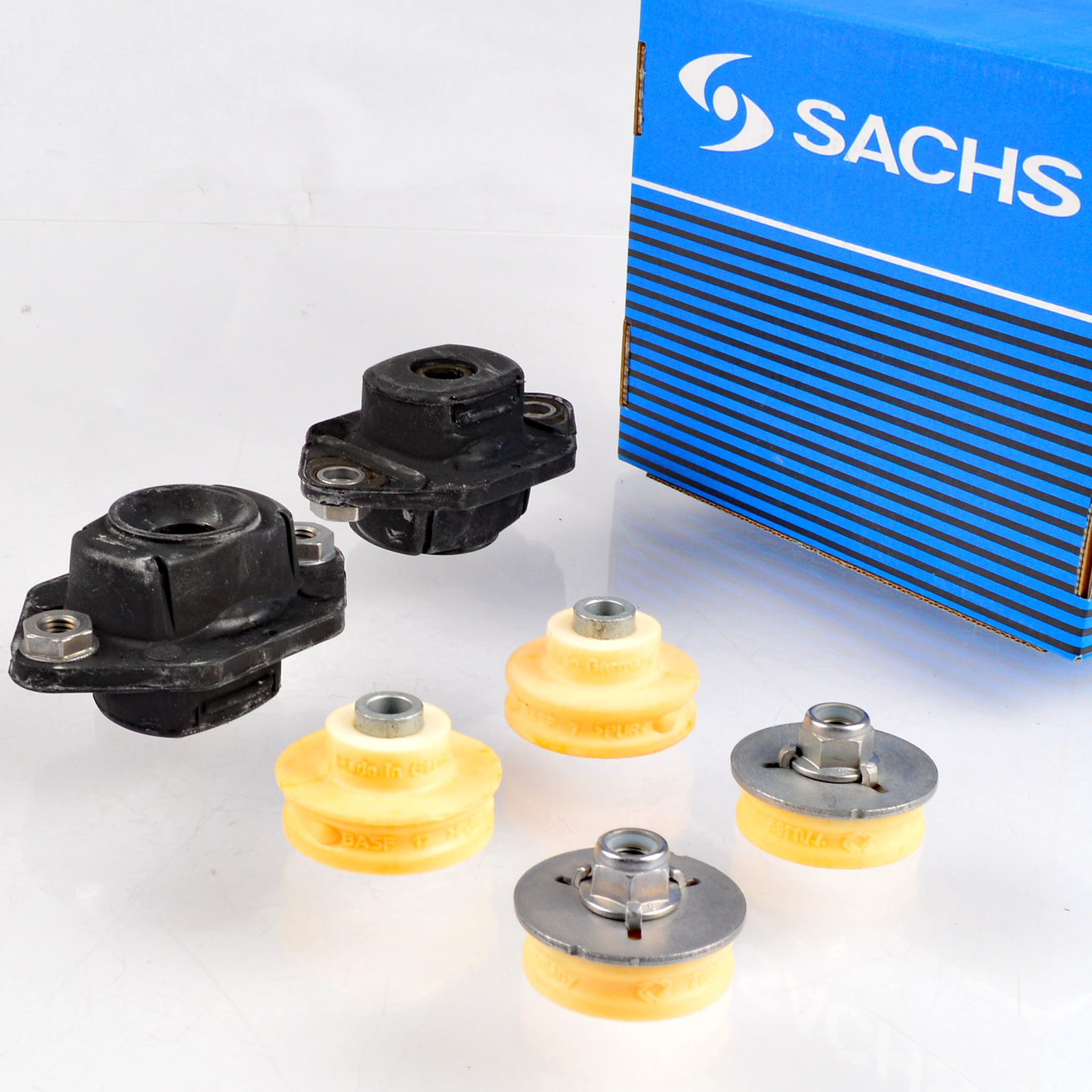 2x SACHS Stoßdämpfer + Rep-Satz Domlager Hinten für BMW X1 E84 OE ...