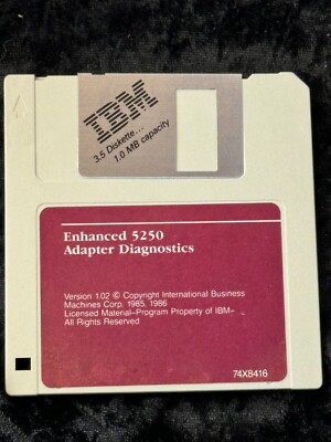 IBM Enhanced 5250 Adapter Diagnostics Ver 1.02 - 3.5 Media | eBay