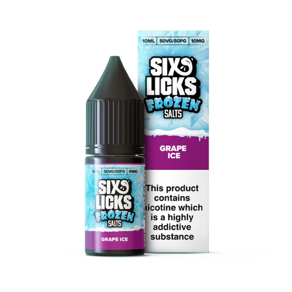 SIX LICKS eliquid with Nicotine 10ml Nic Salt 10/20mg ecig vape Juice ...