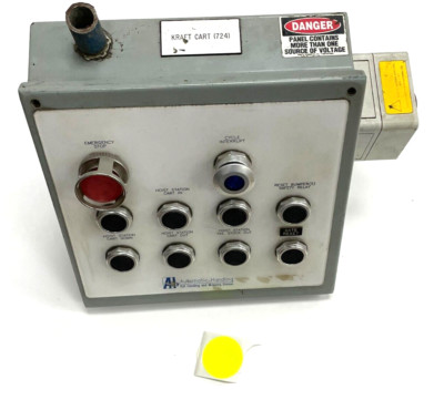 SCE ENCLOSURE BOX AUTOMATIC HANDLING AR-522144 TYPE- 12 W/ A-B PUSH ...