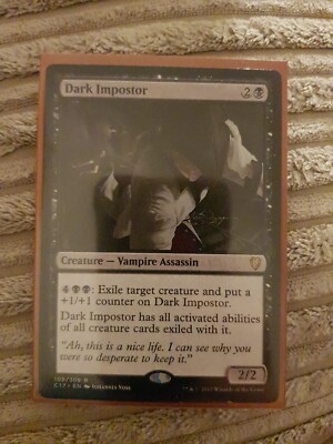 1x MTG Magic The Gathering TCG Dark Imposter Rare - Commander | eBay UK