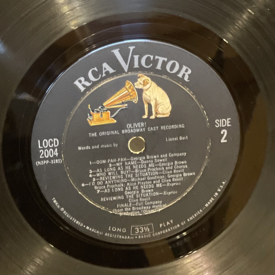 Lionel Bart Oliver! (Vinyl, 1963) RCA Victor LOCD-2004 Good Gatefold LP ...