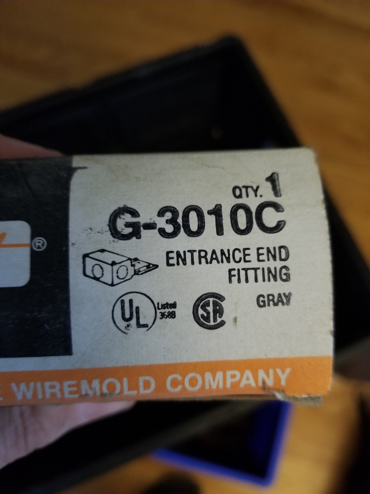 Wiremold G3010C 3000 Entrance End Fitting Gray | eBay