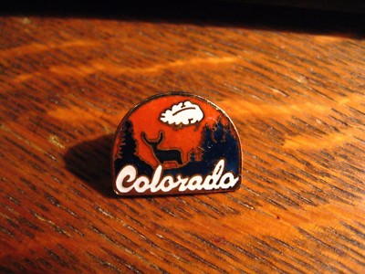 Colorado Wildlife Lapel Pin - Vintage USA American State Deer Elk Moose ...
