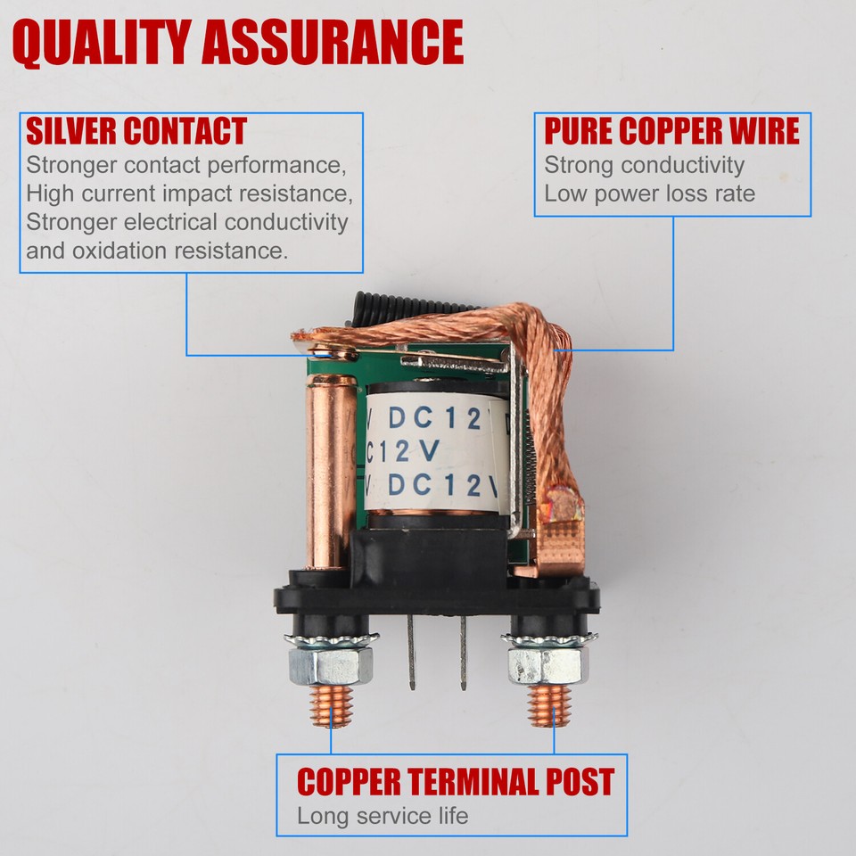 Wireless Dual Remote Car Battery Disconnect Relay Master Kill Cut-off ...