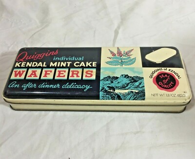 Quiggins Kendal Individual Mint Cake Wafers tin – Vintage Cumbrian ...