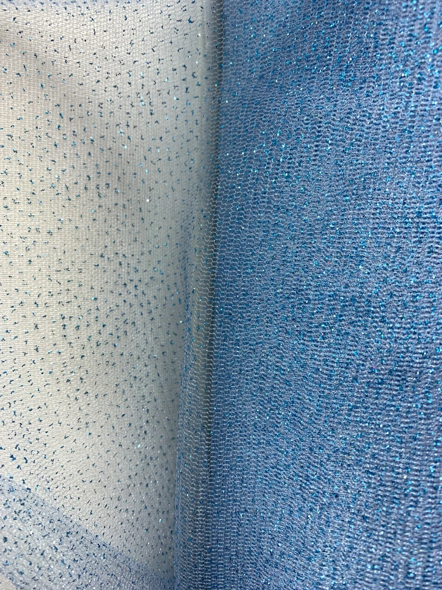 Light Blue Sparkle Fabric