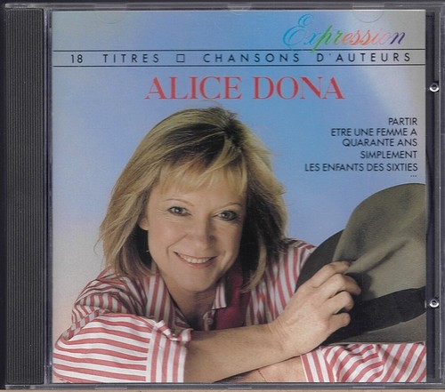 CD : ALICE DONA : CHANSONS D'AUTEURS (18 TITRES) | eBay