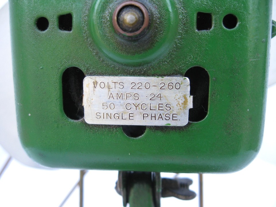 Antique Stromberg Carlson 220 Volt Art Deco 2 Blade Microphone Electric ...