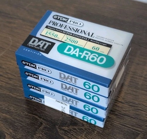 Lot of 4 TDK Pro 60 Minute DAT Tape DA-R60 Sealed New | eBay