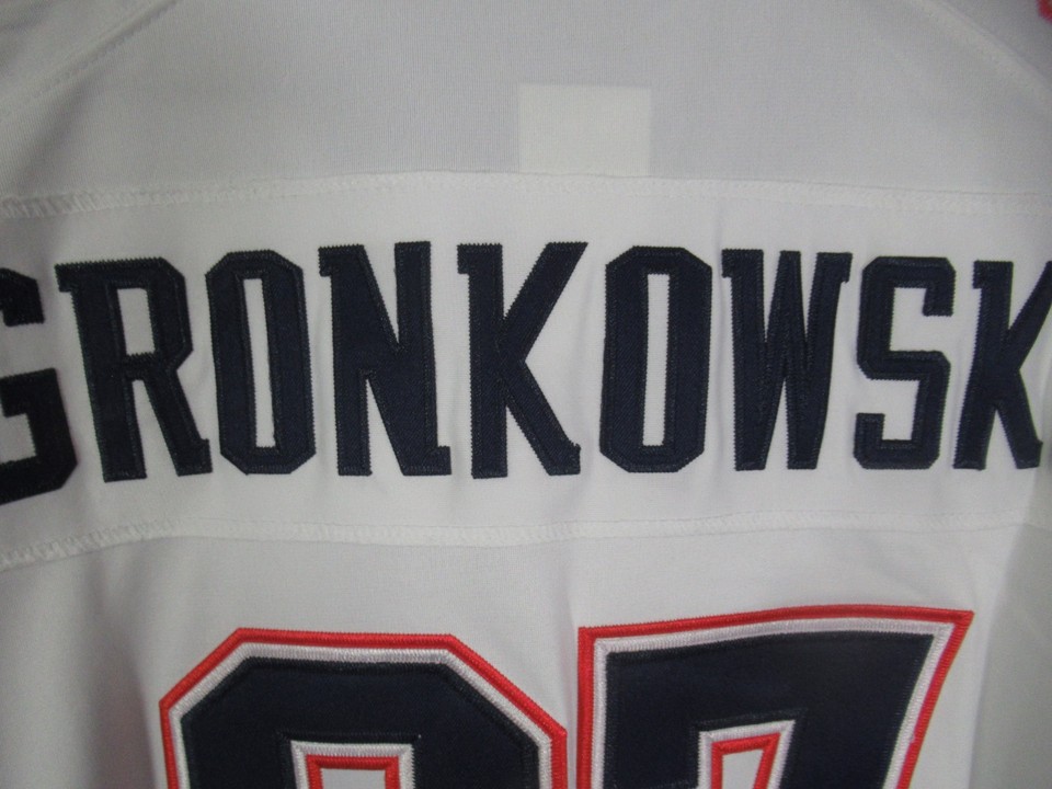 Rob Gronkowski #87 New England Patriots Super Bowl LI 51Jersey White Sz ...