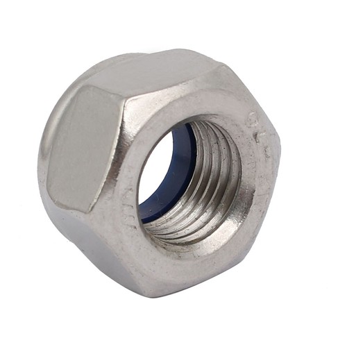 4pcs M14 x 1.5mm Pitch Metric Fine Thread 304 Stainless Steel Hex Lock ...