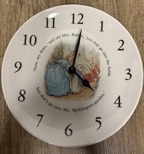 Vintage Wedgwood Peter Rabbit Wall Clock. Made In England | eBay