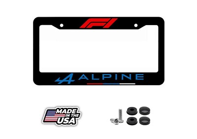 2023 Formula 1 Alpine Racing Team Car License Plate Frame Aluminum Fan ...